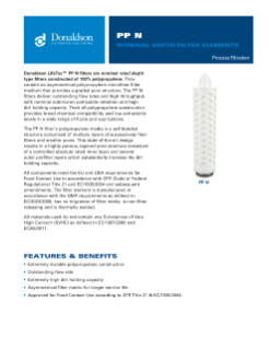 LifeTec™ PP N Asymmetrical Polypropylene Filter Element | Donaldson ...
