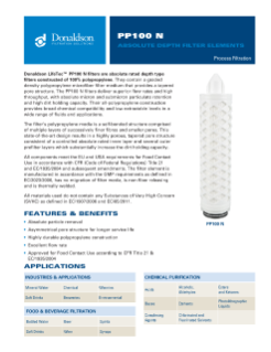 LifeTec™ PP100 N Water Filter Element | Donaldson Compressed Air & Process