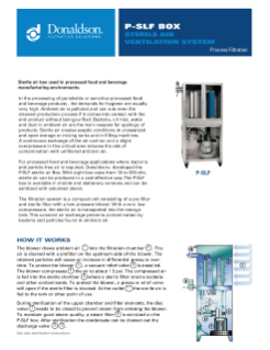 P-SLF Aseptic Sterile Air Filtration Unit | Donaldson Compressed Air ...