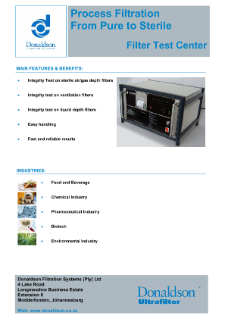 Filter Test Equipment | Donaldson Compressed Air & Process