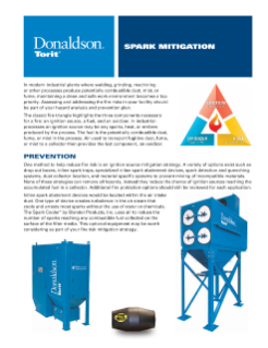 Spark Mitigation | Donaldson Industrial Dust, Fume & Mist