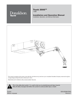 Trunk 2000 | Weld Fume Extractors | Donaldson Industrial Dust, Fume & Mist