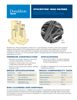 Ryton Fabric Bags | Baghouse Collector Filters | Donaldson Industrial ...