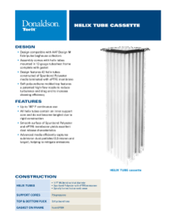 Helix Tubes | Baghouse Collector Filters | Donaldson Industrial Dust ...
