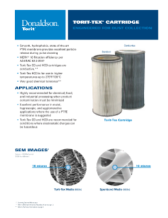 Torit-Tex PTFE | Cartridge Collector Filters | Donaldson Industrial ...