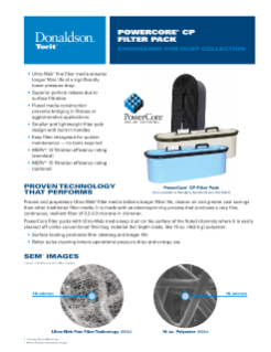 Powercore Filter Packs | Donaldson Industrial Dust Fume & Mist