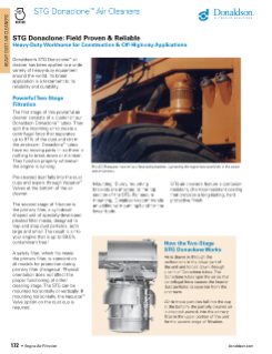 STG Donaclone™ Air Cleaner | Donaldson Engine & Vehicle