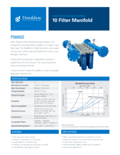 Diesel Fuel and Oil Filter Manifolds│Donaldson Bulk Storage Tank