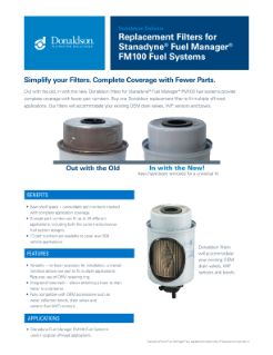 Stanadyne® FM100 Fuel Filter Replacements │Donaldson Engine & Vehicle