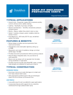 Snap-Fit Vents | Vent Products | Donaldson Venting Solutions